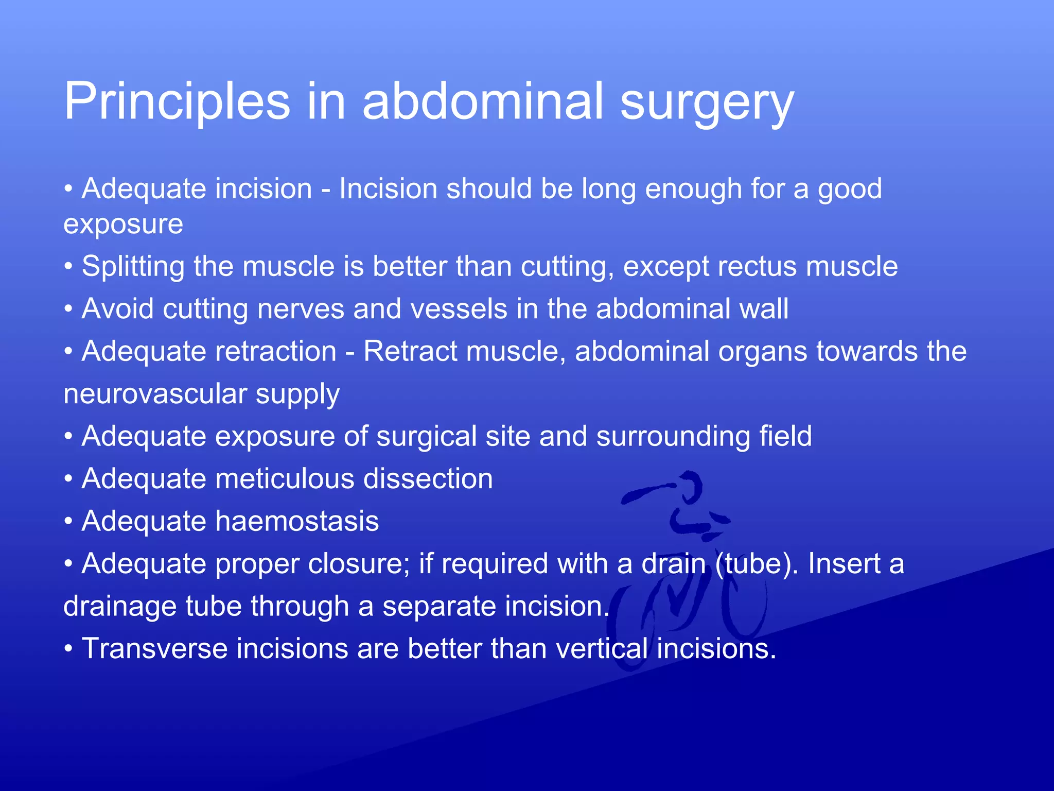 Abdominal wall incision | PPT