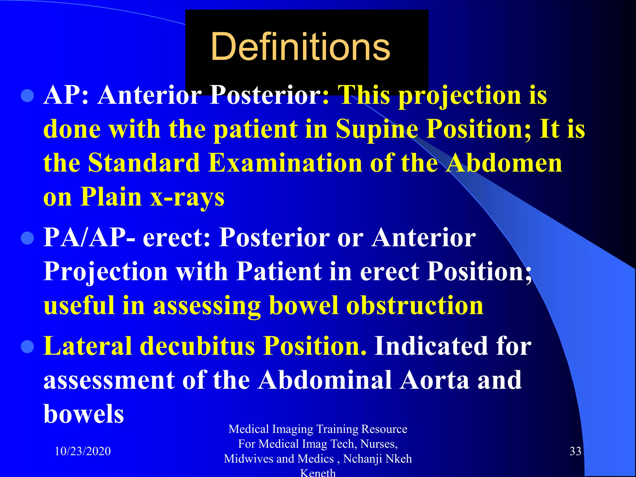 Abdominal x ray axr radiology training resource nchanji nkeh keneth | PDF