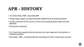 ABDOMINO-PERINEAL RESECTION-Dr Surgeeth.pptx