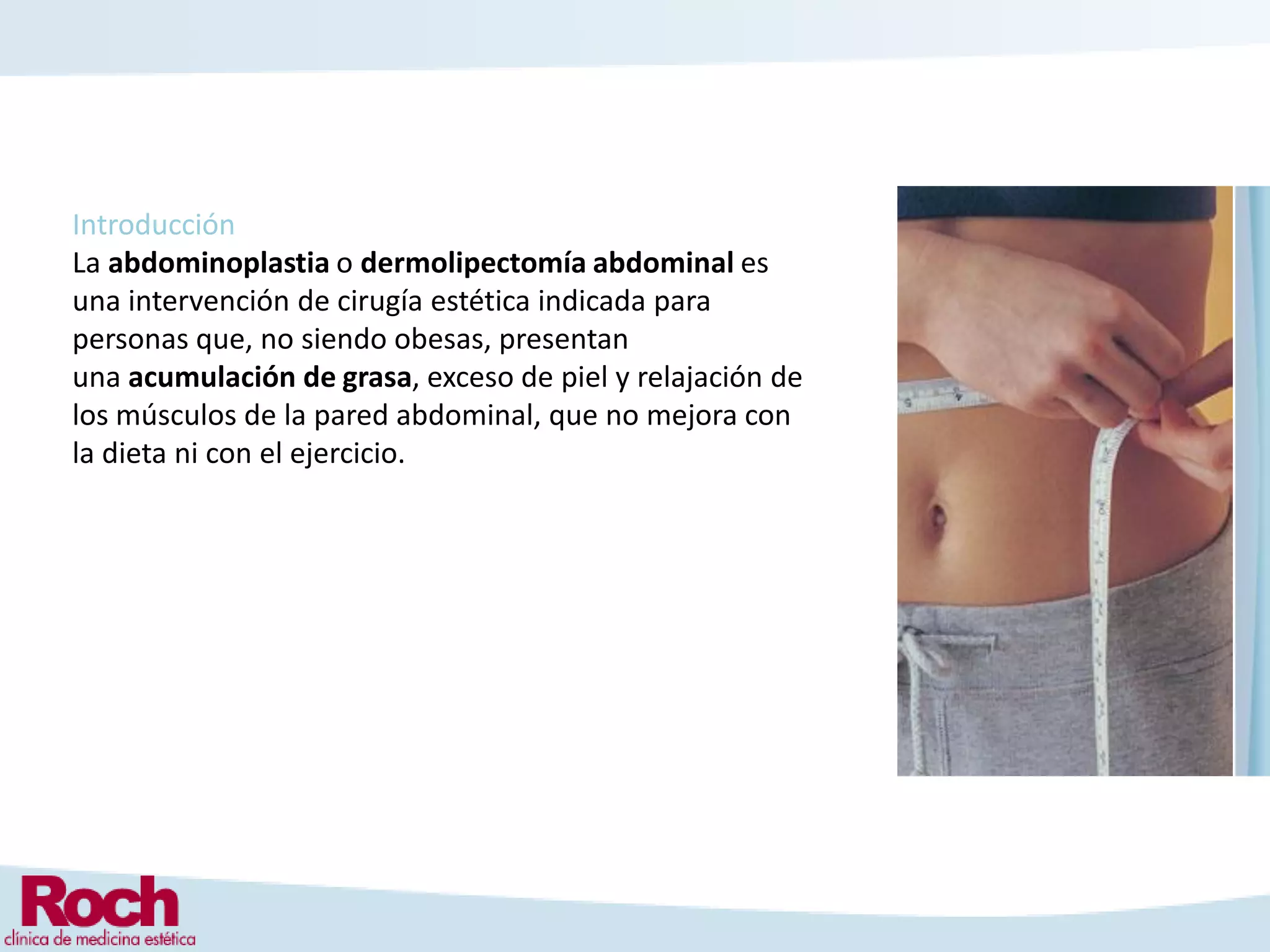 Abdominoplastia o Dermolipectomía Abdominal | PPT | Descarga Gratuita
