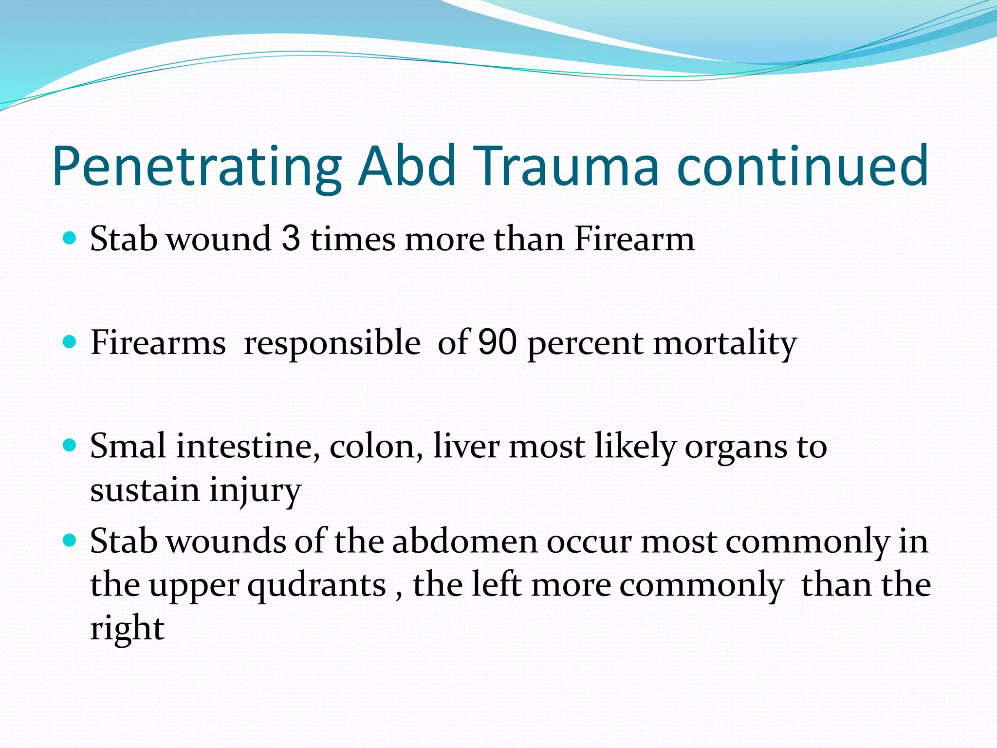 Abdominal trauma | PPTX
