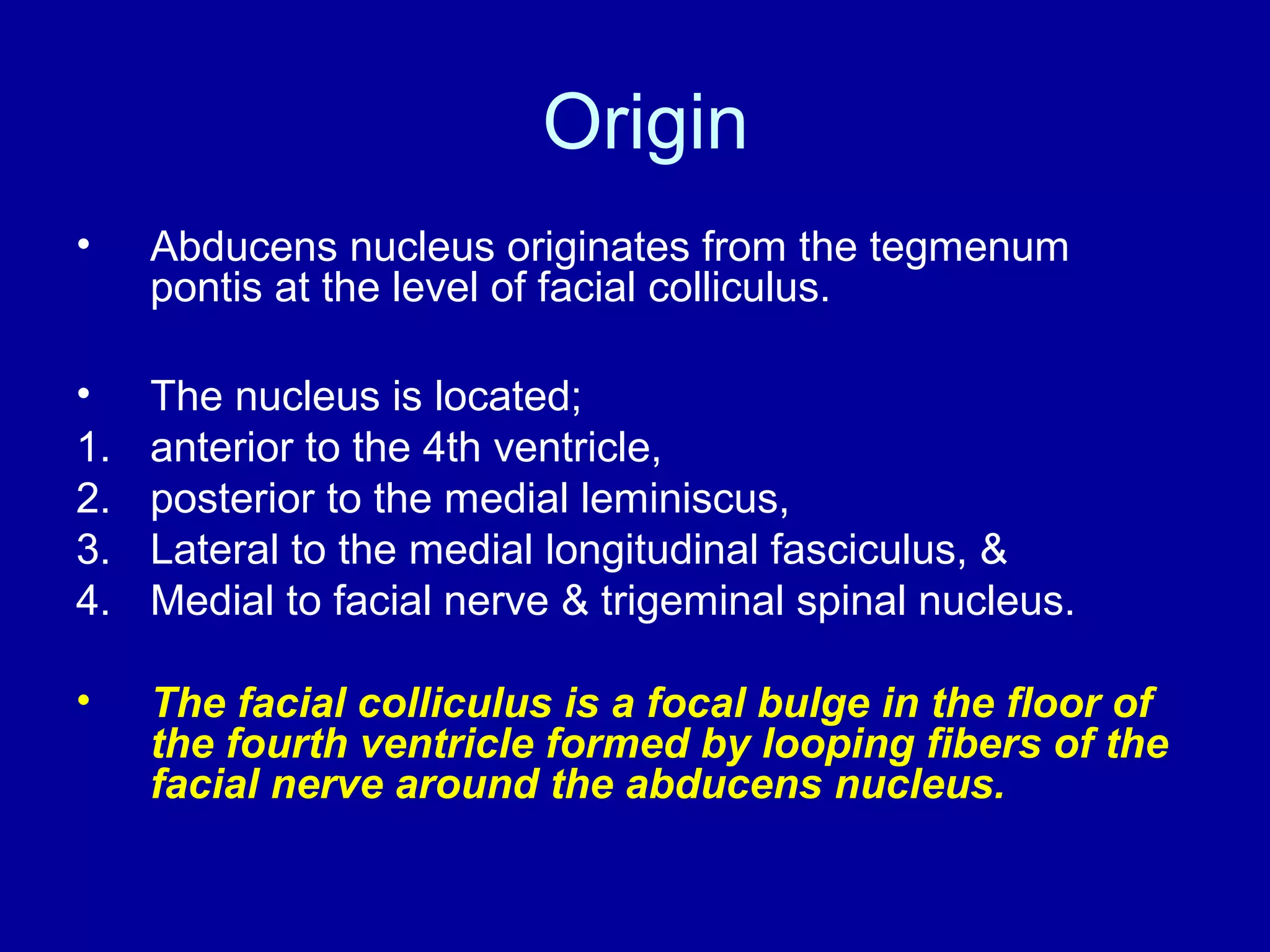 Abducent nerve | PPT