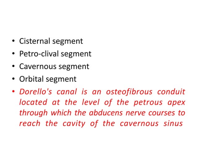 Abducent nerve dnm | PPTX | Ear, Nose and Throat Conditions | Diseases ...
