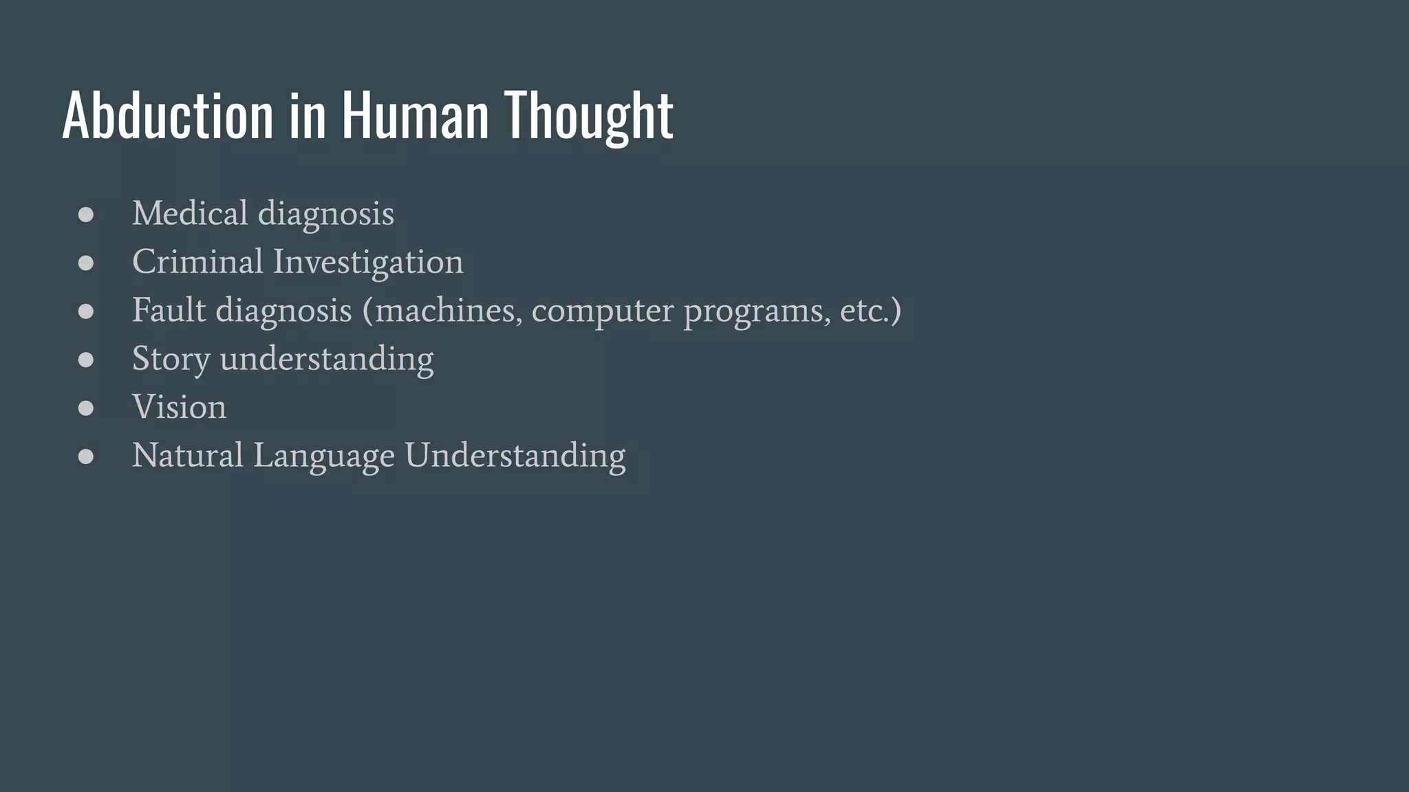 Ai Sherlock Holmes Style Introduction To Automated Abductive Inference Pdf Science