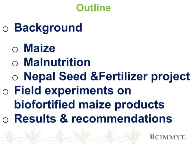 Adaptation pattern of biofortified maize in Nepal | PPTX