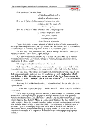 Abdul Muhsin ibn Abdurrahman - sjecat cete se onoga sto sam vam rekao | PDF