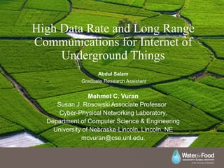 High Data Rate and Long Range Communications for Internet of ...