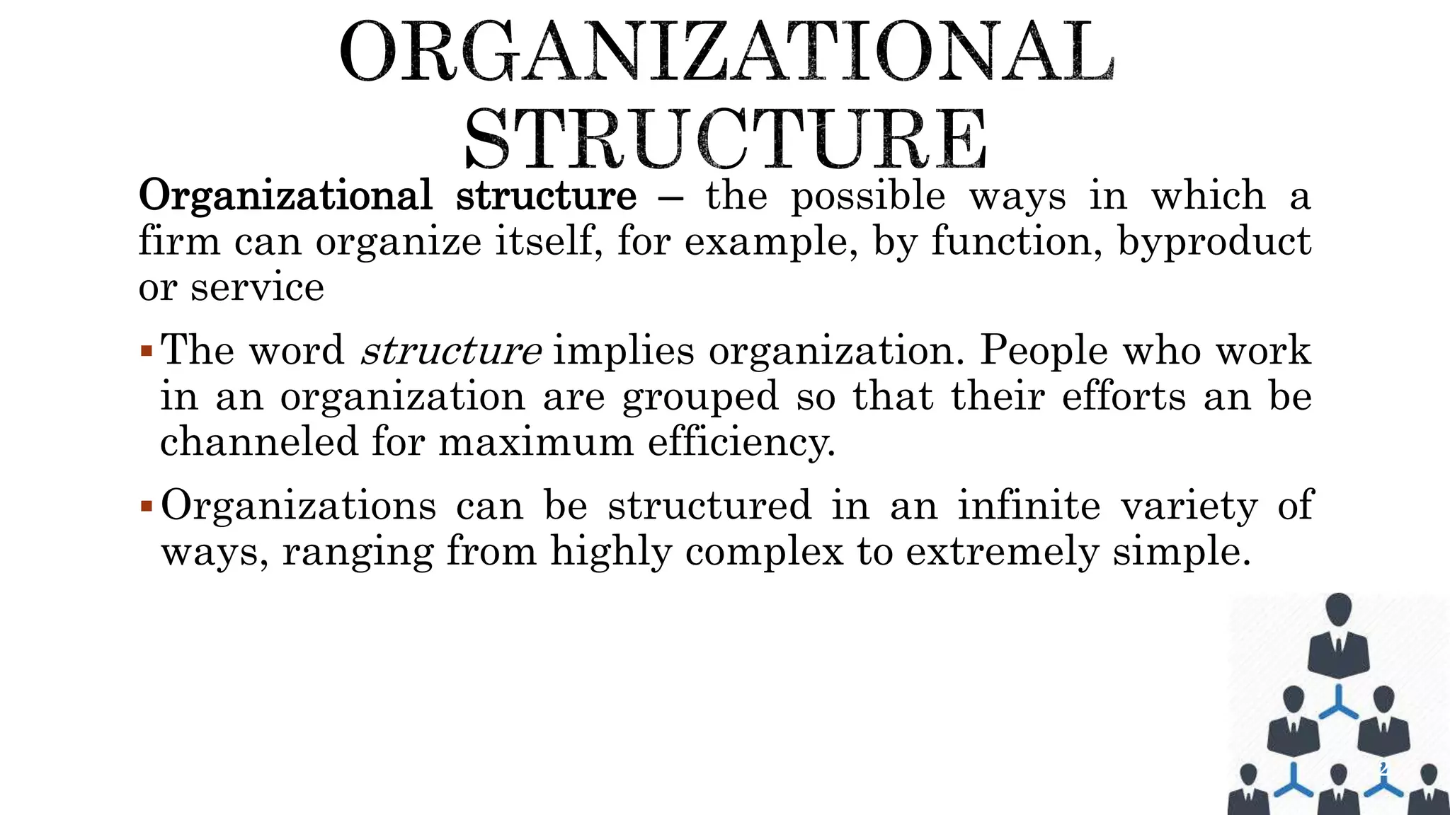 Organizational and Production structure of a Firm | PPTX