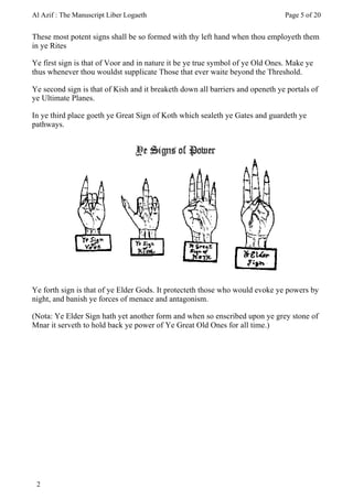 Abdul alhazred al-azif wilson hay-turner_langford_version | PDF ...