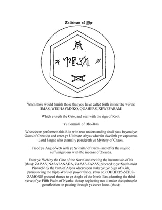 Abdul alhazred al azif the cipher manuscript known as necronomicon | PDF
