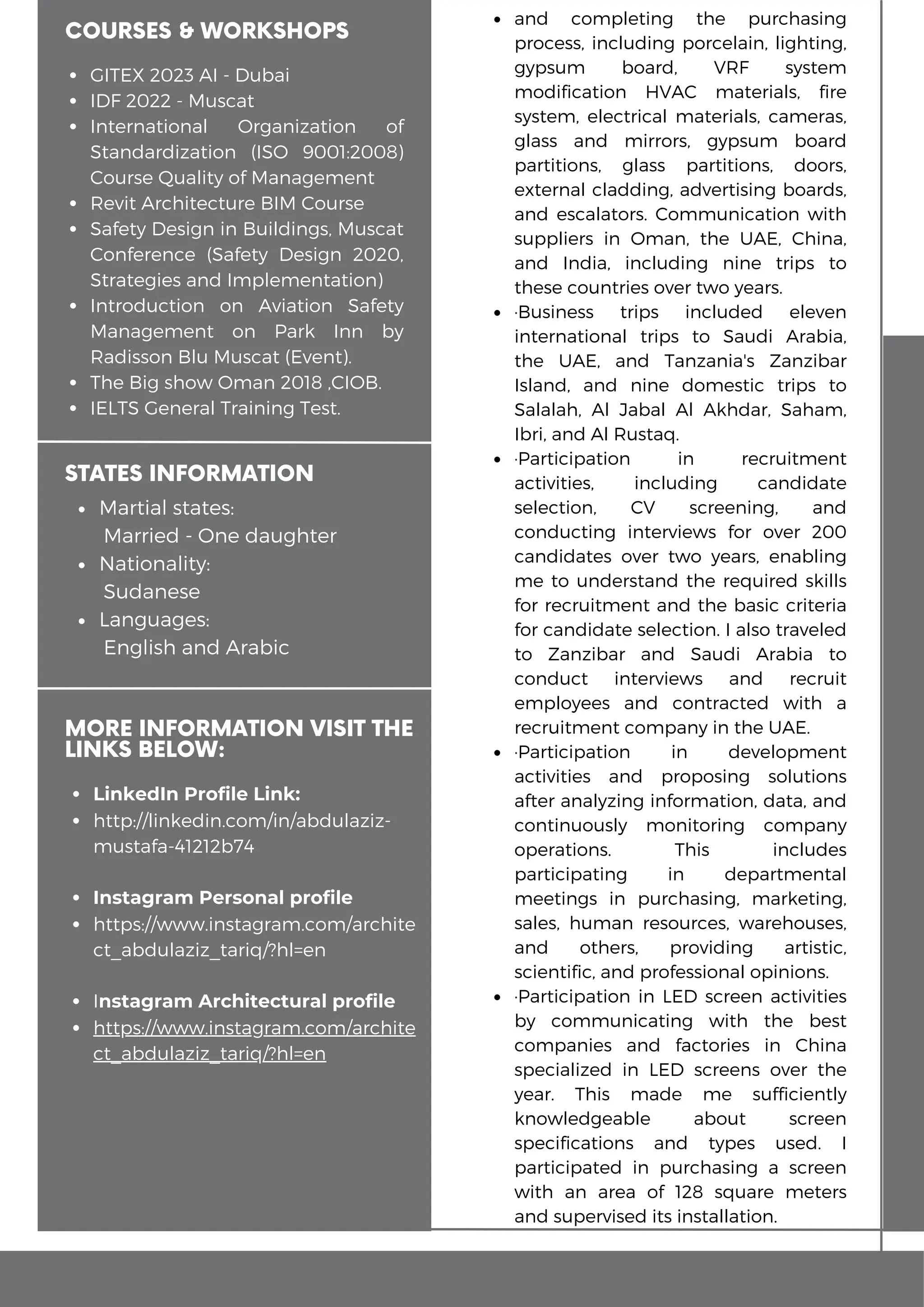 Abdulaziz Tariq Abdulaziz Mustafa CV 2024 | PDF