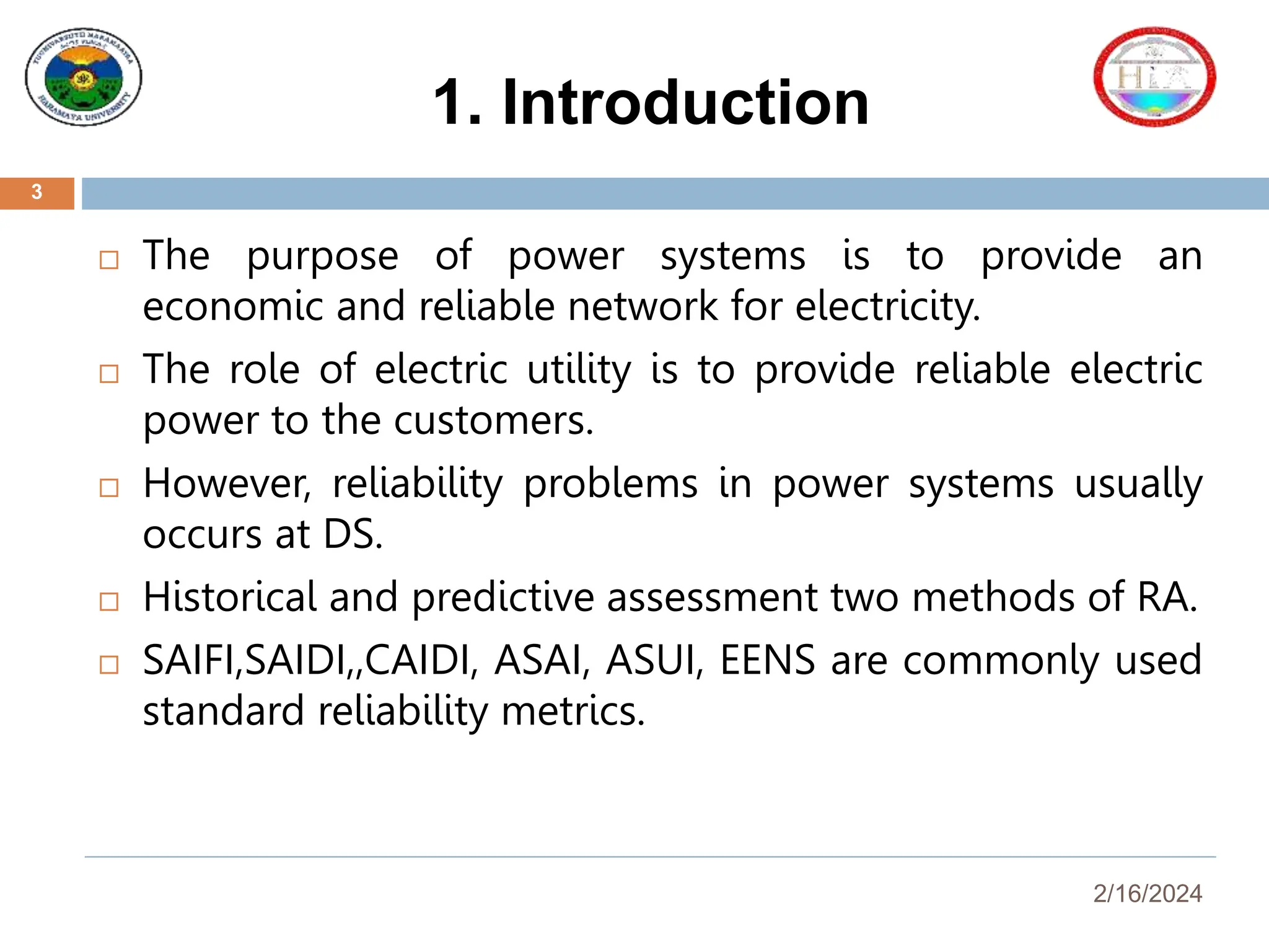 reliability assessment of power distribution system.pptx