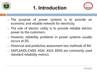 reliability assessment of power distribution system.pptx