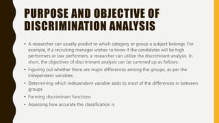 discrimination analysis | PPTX
