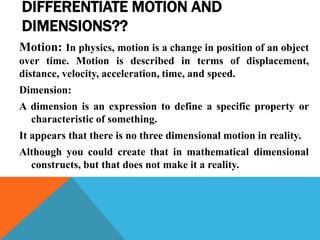 Motion in two or three dimension | PPT