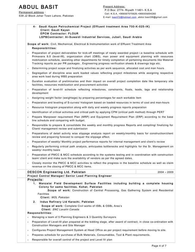 Abdul basit resume | DOC