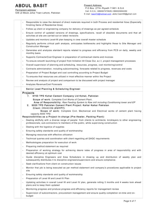 Abdul basit resume | DOC