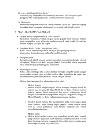 Sumber Daya Komputasi dan Komunikasi | PDF