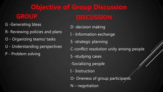Group Discussion and panel Discussion | PPT