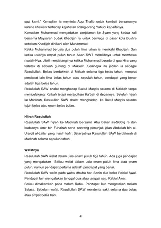 Kenali Rasulullah s.a.w. | PDF