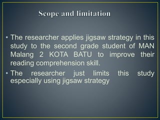 Jigsaw Strategy to Improve Reading Comprehension | PPT