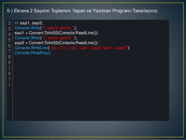 Programlama Temelleri Değişkenler