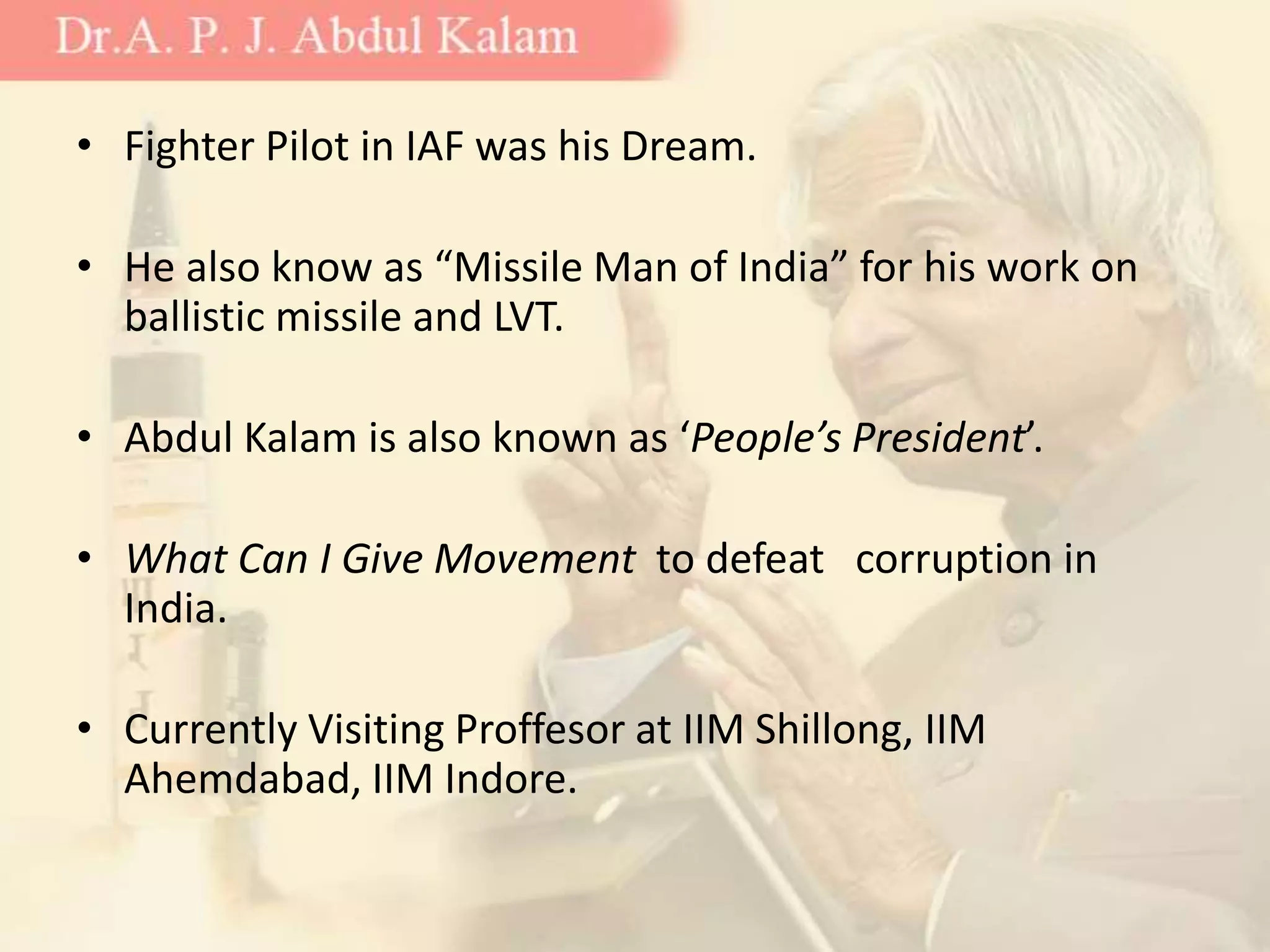 APJ Abdul kalam | PPTX