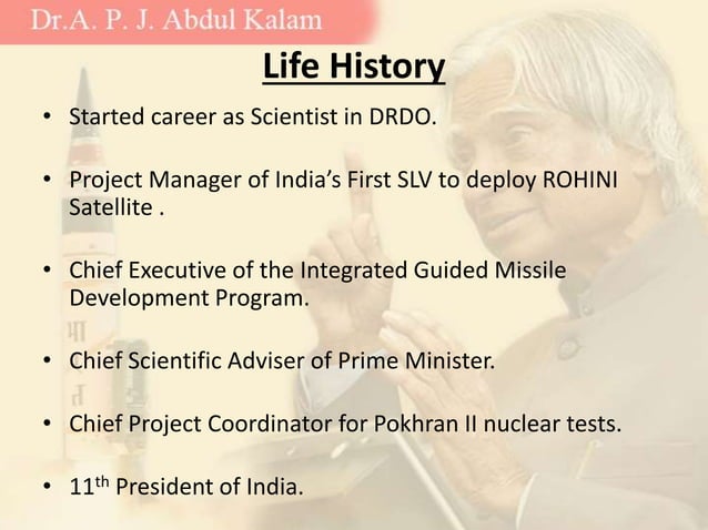 APJ Abdul kalam | PPTX | Birthday | Personal Celebrations & Life Events