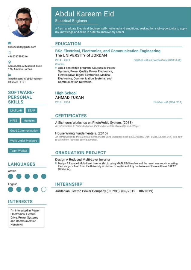 Abdul Kareem Eid_CV | PDF