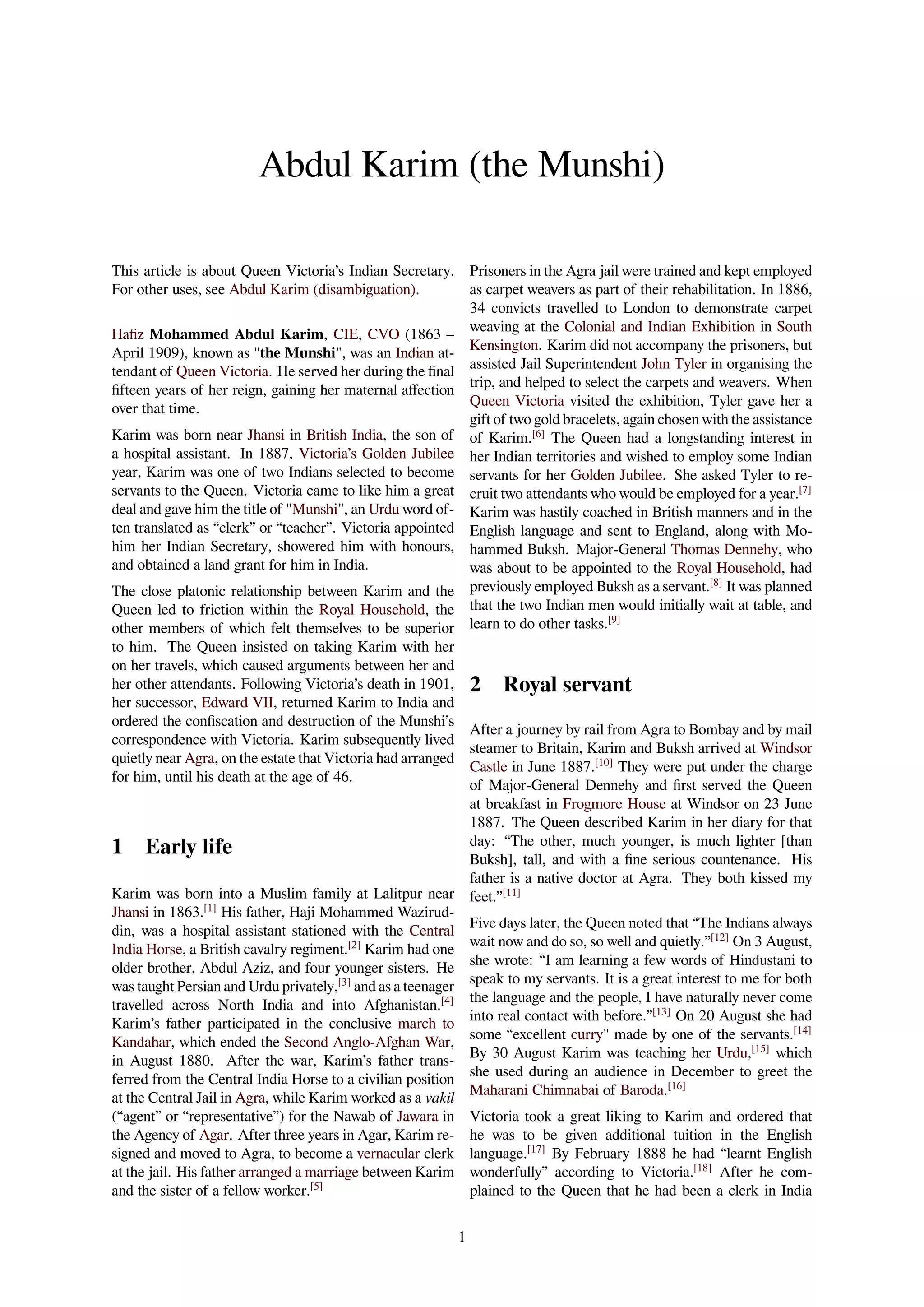 Abdul karim (the munshi) | PDF