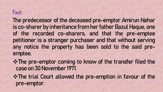 Case study Abdul Kashem vs Amirun Nahar and others.pptx | Law