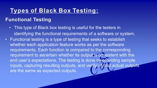 black box testing | PPT