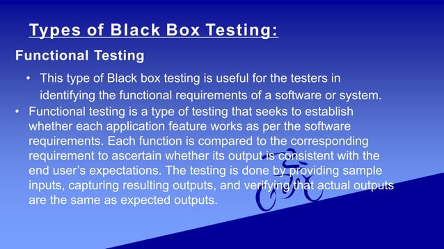 black box testing | PPT