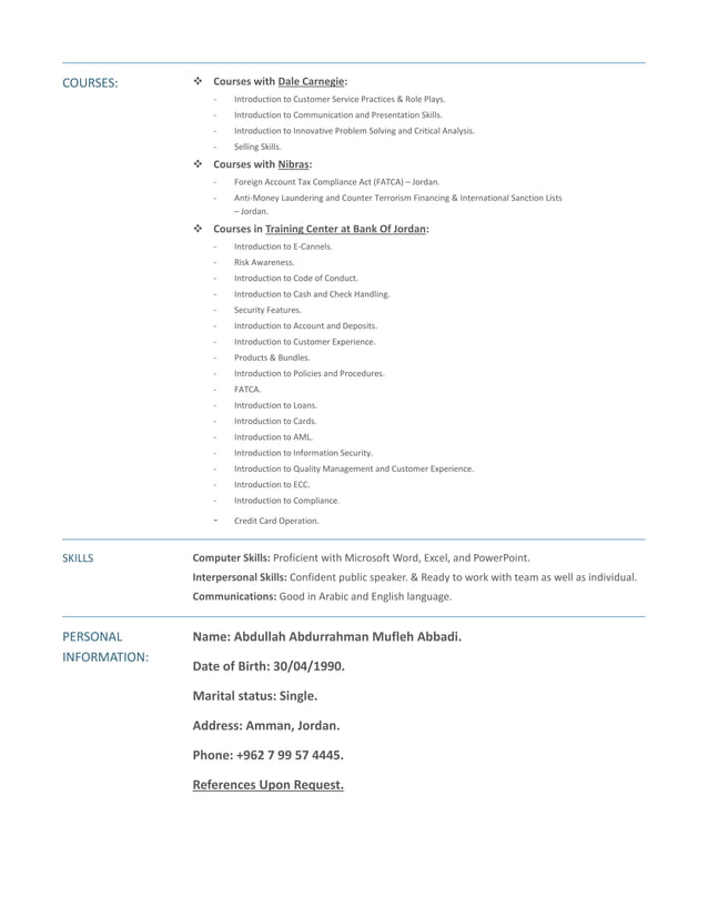 Abdullah Resume | PDF