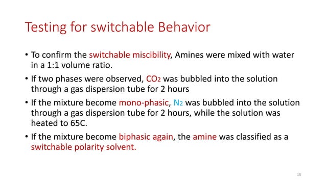 Switchable polarity solvent in analytical chem | PPTX | Chemistry | Science