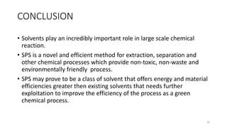 Switchable polarity solvent in analytical chem | PPTX