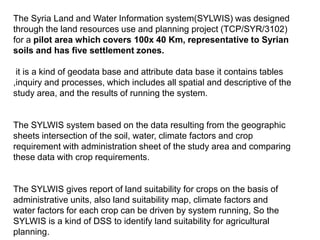 Status of soil information and soil management in Syria by Ali Abdulla ...