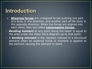 Shear Force and Bending Moment | PPTX