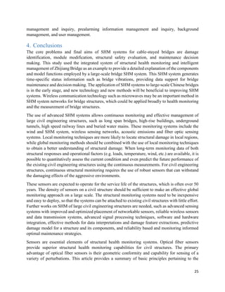 Structural Health Monitoring of a Cable-Supported Zhejiang Bridge | PDF