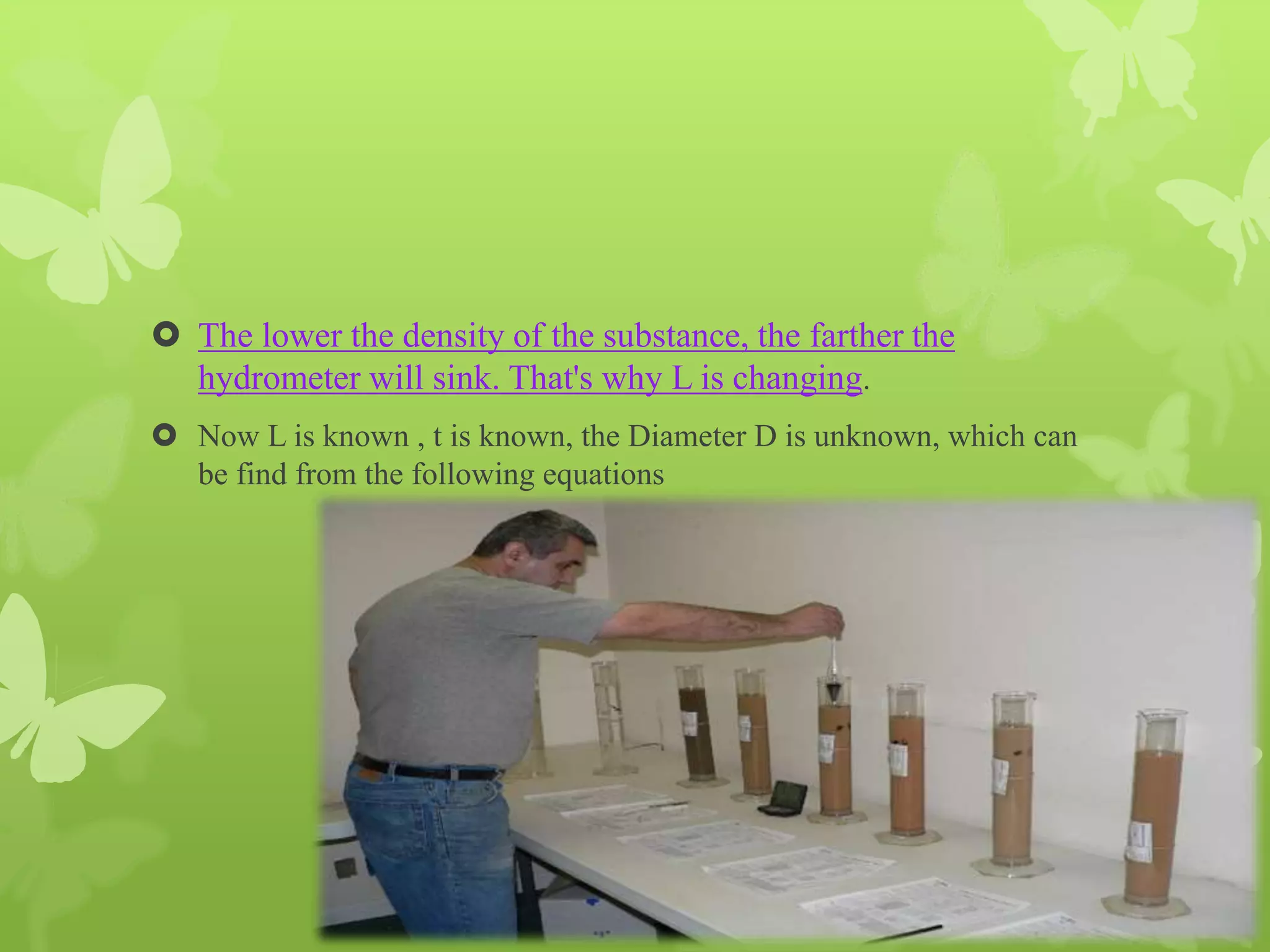 sedimentation test for soil..Soil Mechanics | PPTX