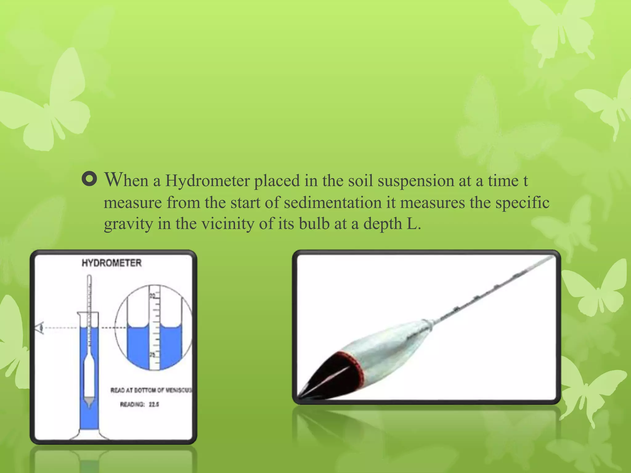 Hydrometer Analysis for Soil (Sedimentation) | PPTX