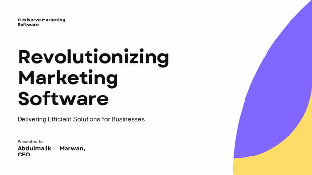 Revolutionizing Marketing Software Flexiserve | PDF