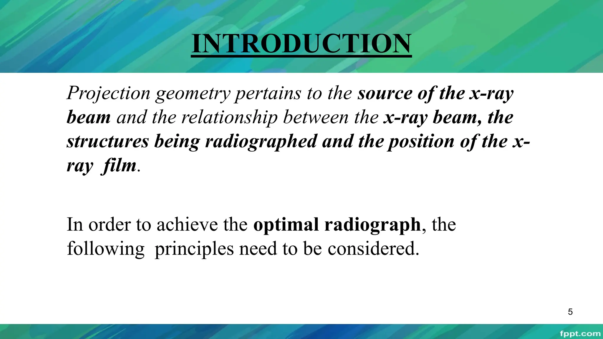 projection geometry in dental radiology .pptx