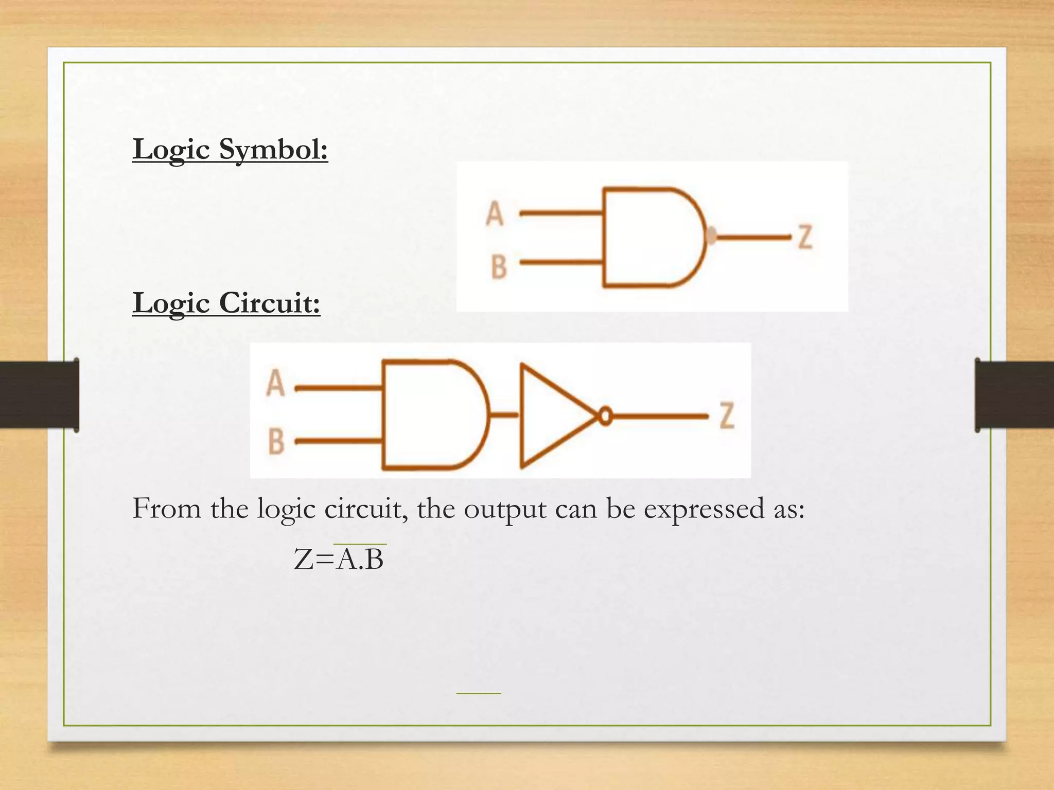 Digital Logic Design basic gate and Logic Probe | PPT