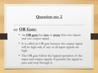 Digital Logic Design basic gate and Logic Probe | PPTX | Physics | Science