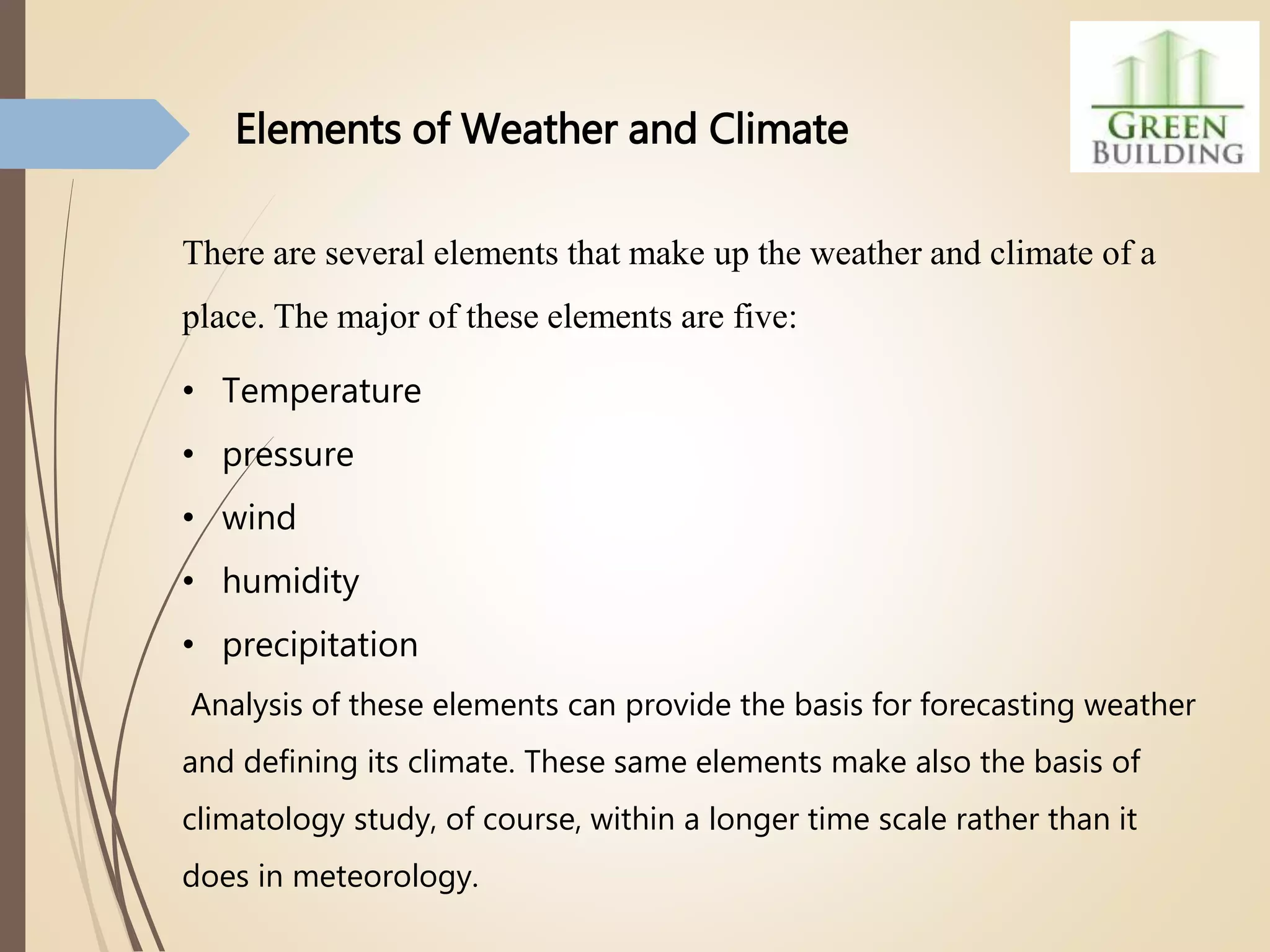 Elements of weather and climate | PPTX