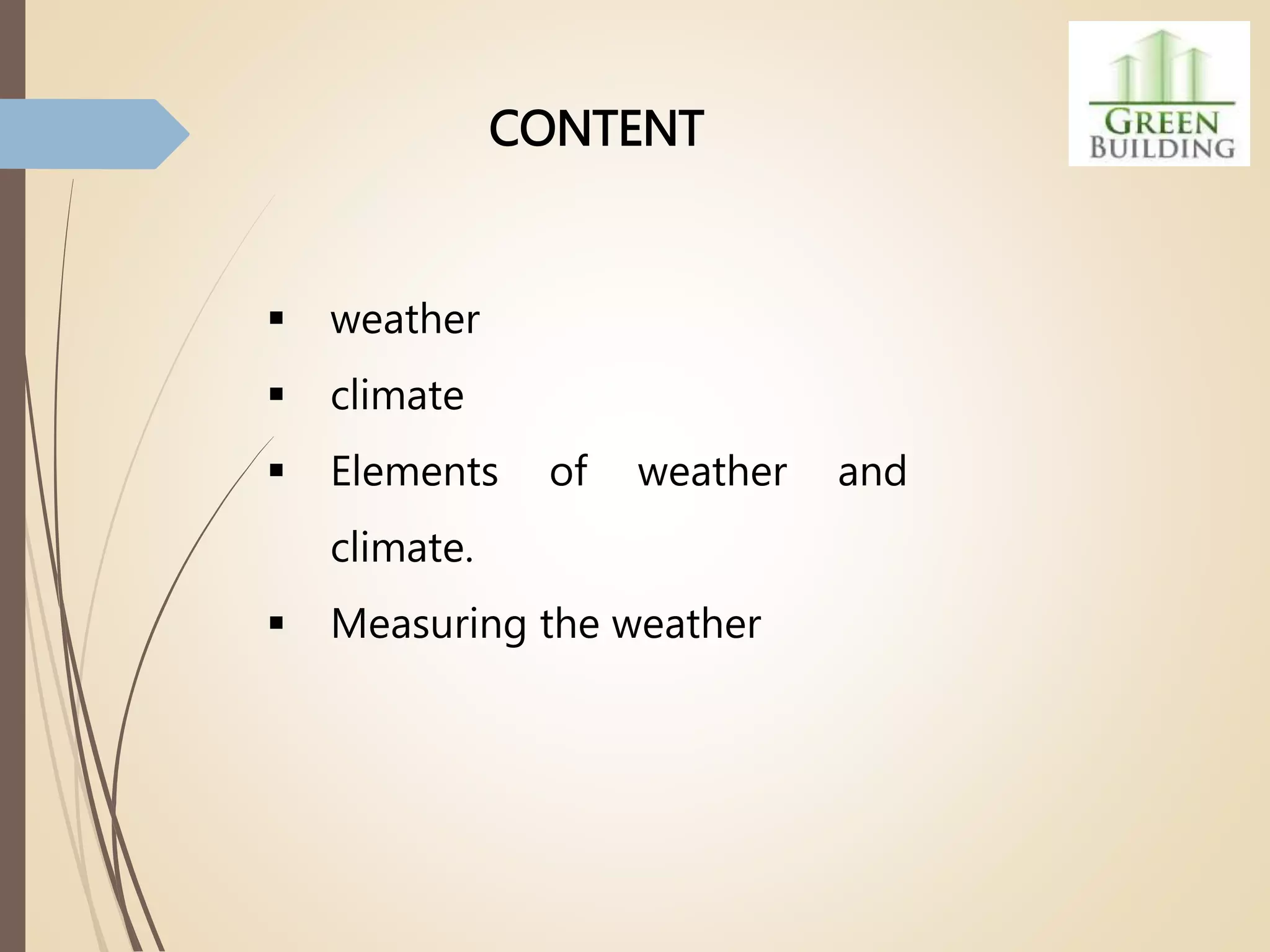 Elements of weather and climate | PPTX