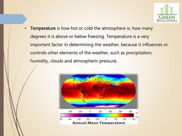 Elements of weather and climate | PPTX | Weather | Science