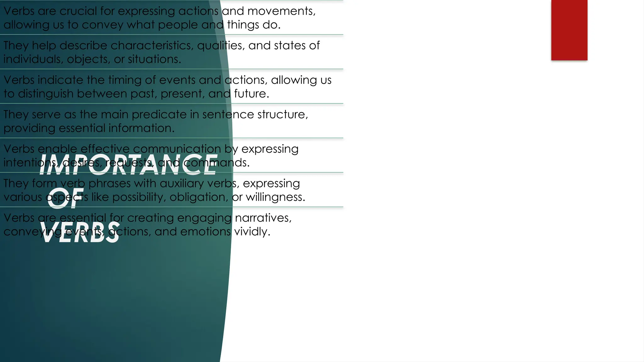 Types of Verbs In English Language basic concepts | PPTX