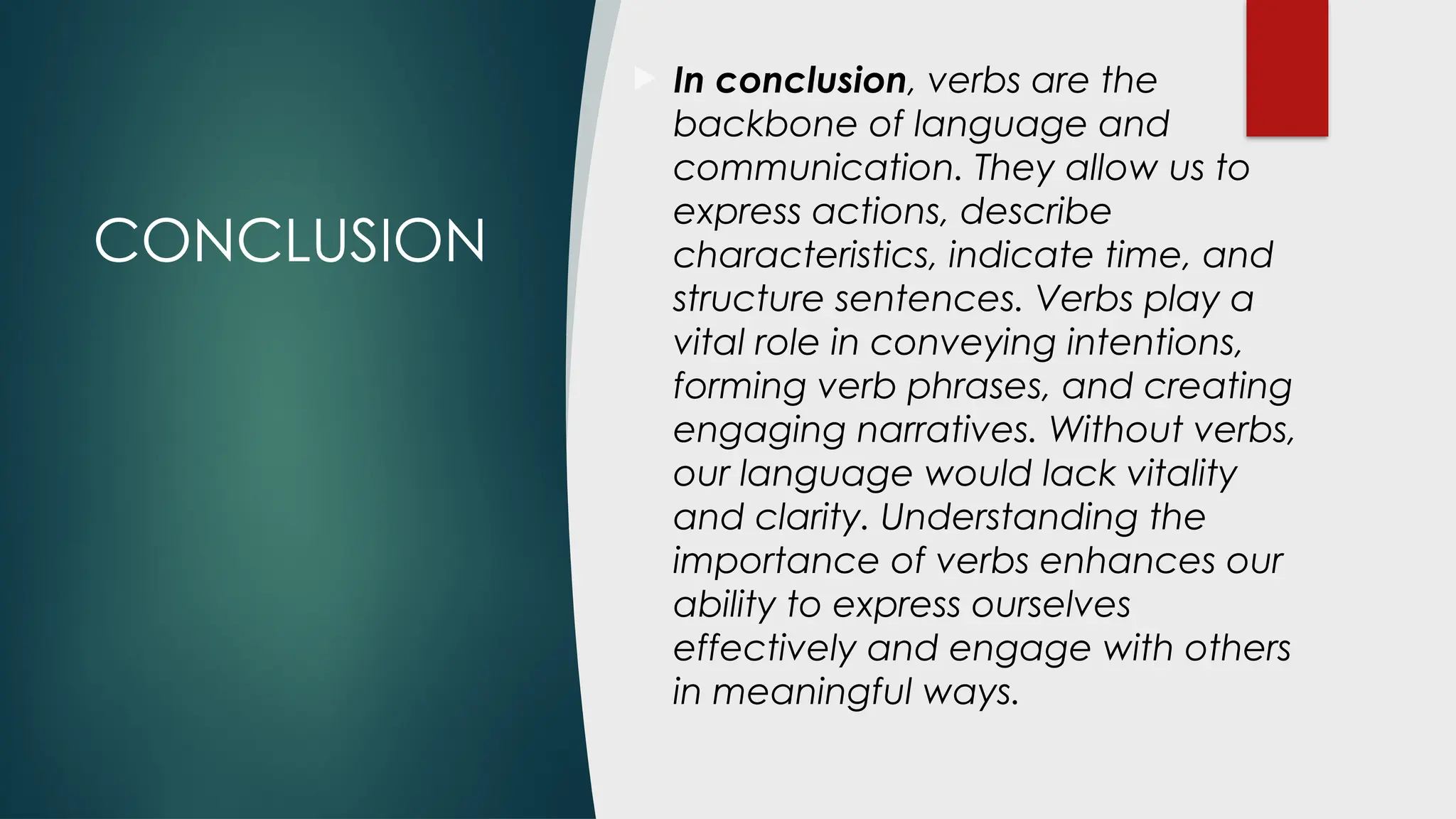 Types of Verbs In English Language basic concepts | PPTX